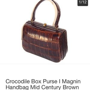 deitsch | Bags | Crocodile Box Purse | Poshmark